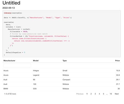 Reactjs Customizing Font Styles In Reactable Tables R Stack