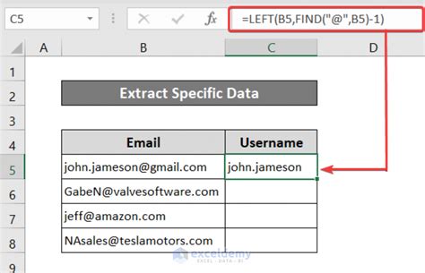 how to extract specific data from a cell in excel 3 examples