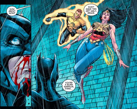 Batman Vs Yellow Lantern Hal Jordan And Wonder Woman Injustice Gods Among Us Comicnewbies