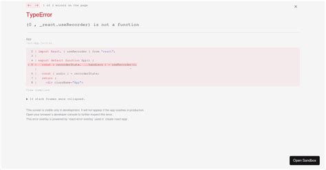 React Audio Recorder Examples CodeSandbox