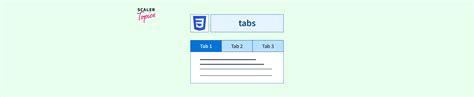 How To Create Tabs With Html Css And Javascript Scaler Topics