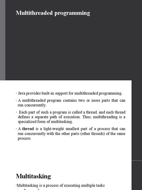 multithreaded programming pdf thread computing process computing