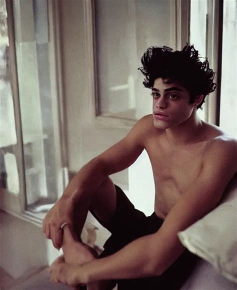 Portrait Of Noah Centineo Photographed By Nan Goldin Stable Diffusion