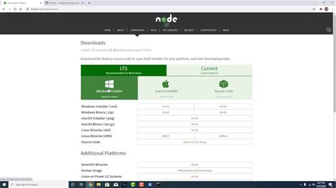 How To Install Node JS On Windows 10 YouTube