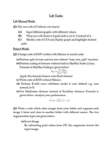 lab tasks pdf