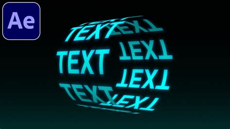 Adobe After Effects CC 3D Cylinder Looping Text Effect Tutorial How