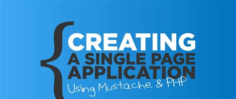 Creating A Single Page Application Using Mustache And PHP DEV Community