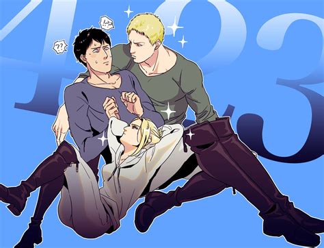 Reiner Braun Simple Background Annie Leonhart Black Hair Anime Girls 2d Fan Art Shingeki