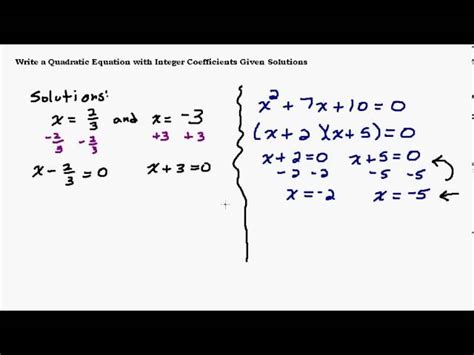 solving equations with integer coefficients tessshebaylo