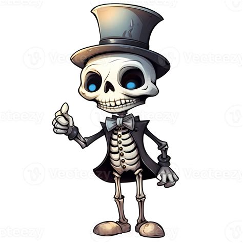 Halloween Skeleton Clipart Illustration Ai Generative 27237648 Png