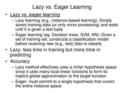 ppt lazy vs eager learning powerpoint presentation id 292732