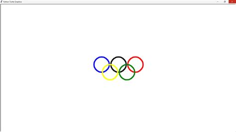 draw olympic rings in python pythondex