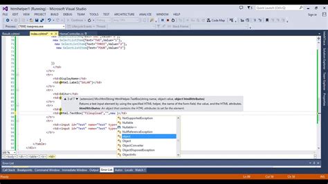 html helper asp mvc part 2 youtube