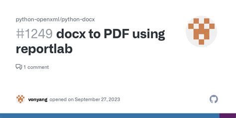 docx to pdf using reportlab · issue 1249 · python openxml python docx · github