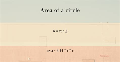 C Program To Find The Area Of A Circle Using Class And Object