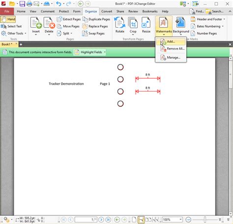 Pdf Xchange Co Ltd Knowledge Base How Do I Add A Watermark To
