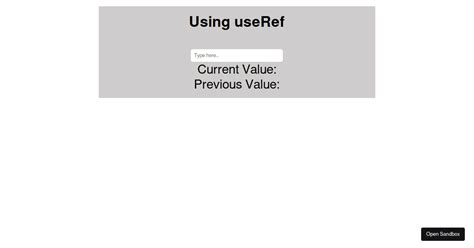UseRef Codesandbox