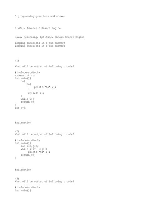 loop pdf c programming language pointer computer programming