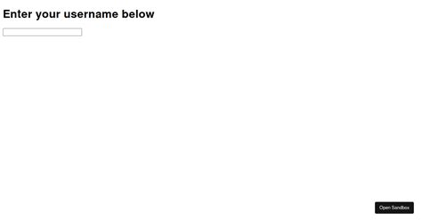 Text Input Codesandbox