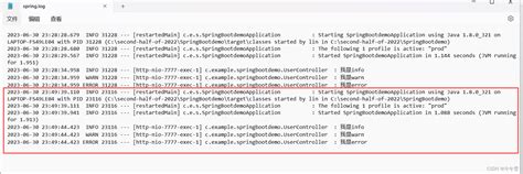 spring boot日志文件 springboot 日志文件 csdn博客
