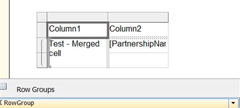 Reporting Services Ssrs Setting Column Visibility On Rowgroup Stack