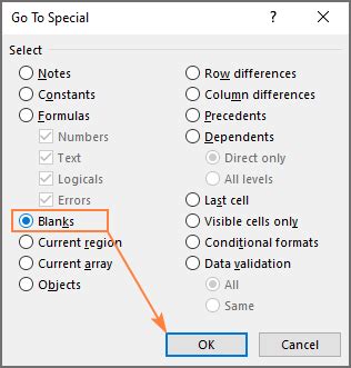 How To Highlight And Select Blank Cells In Excel