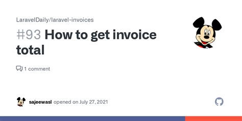 How To Get Invoice Total Issue Laraveldaily Laravel Invoices