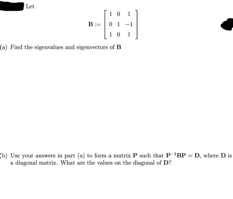answered let 1 b 1 a find the eigenvalues… bartleby