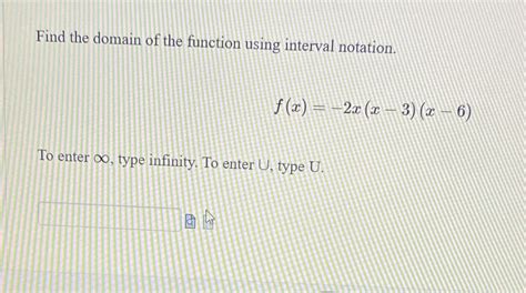 [solved] find the domain of the function using interval notation f x 2x course hero