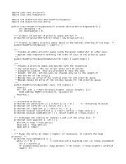 HeapPriorityQueue Java Import Java Util ArrayList Import Java Util
