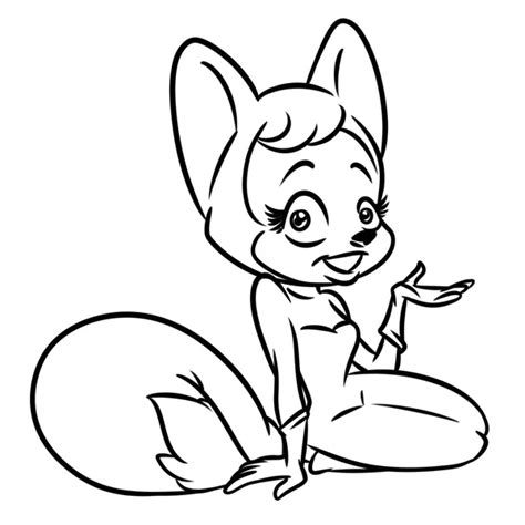 Female Fox Cartoon