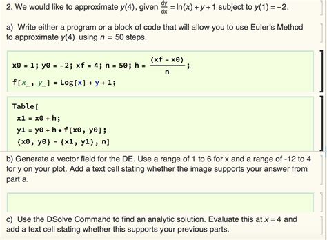 euler s method table