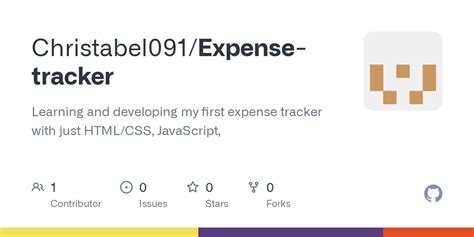 GitHub Christabel091 Simple Expense Tracker Website Learning And