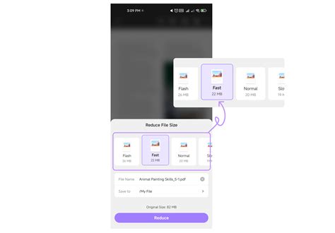 reduce pdf size with updf for android user guide