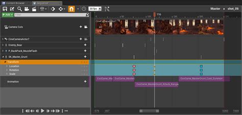 sequencer cheat sheet unreal engine documentation
