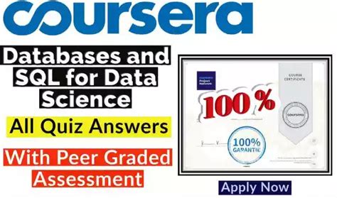 Databases And SQL For Data Science Coursera Answers Mixsaver
