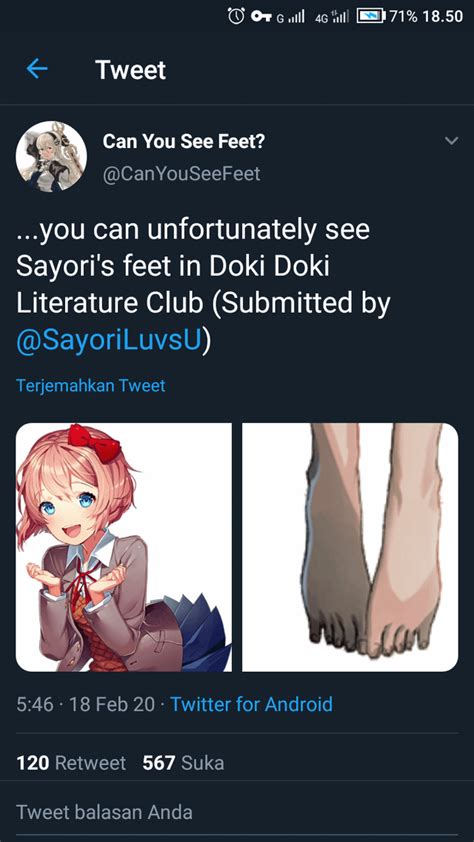 Can You See Feet For Sayori Unfortunately Yes Rddlc