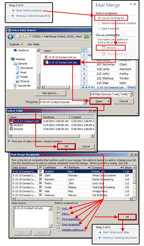 mail merge master class how to merge your excel contact database with custom letters in word