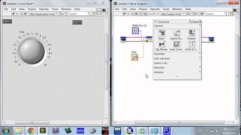 how to control a pwm of an led from labview using ard