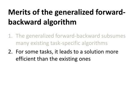ppt a generalization of forward backward algorithm powerpoint presentation id 4001260