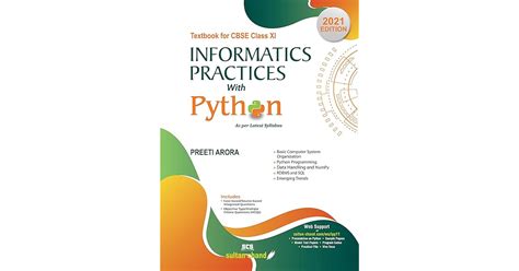 informatics practices with python textbook for cbse class 11 by preeti arora
