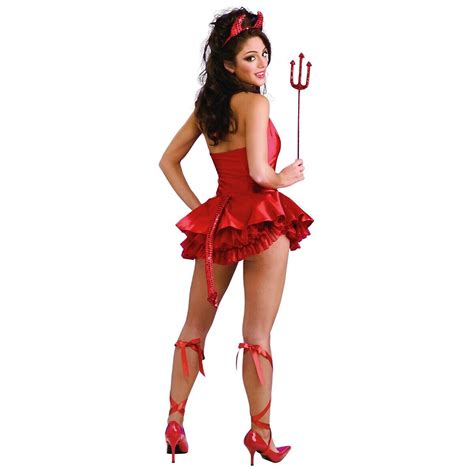 Sexy Devil Costume Adult Halloween Fancy Dress Ebay