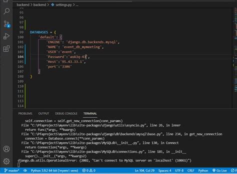 connect remote mysql to django stack overflow