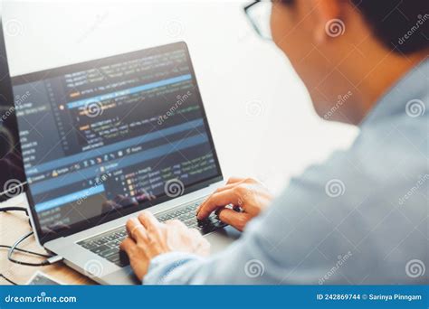 Developing Programmer Development Website Design And Coding Technologies Working In Software
