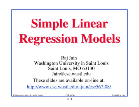 pdf simple linear simple linear regression models regression models yuk wong