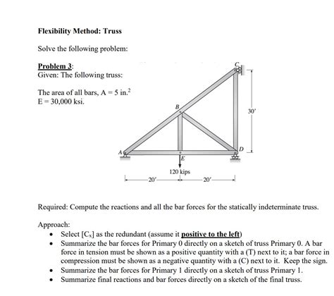 solved flexibility method truss solve the following
