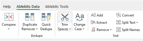 How To Use Trim Spaces Tool For Excel