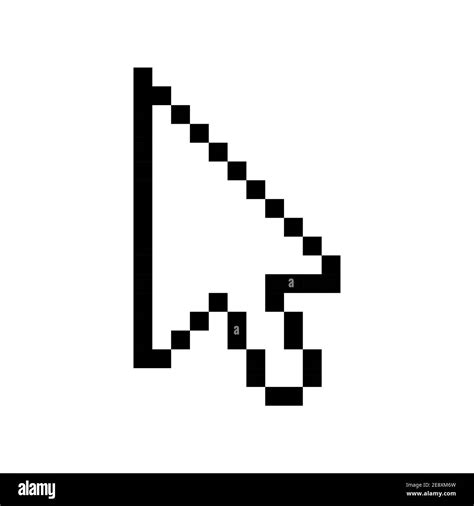 Cursor Maus Symbol Cursor Pixel Zeiger Pfeil Vektor Web Finger Klick