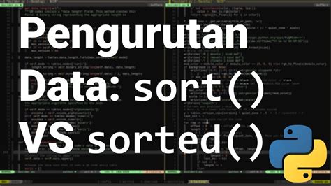 [pythonic 34] pengurutan data dengan method sort dan fungsi sorted pada bahasa pemrograman