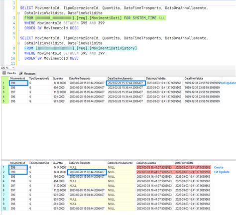 在 sql server 时态表中，开始 结束日期时间戳对于在 ef core 事务中创建的行是相同的 dba